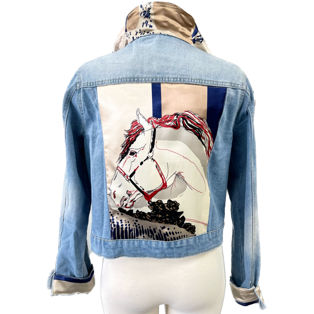 Tan and Red Equestrians